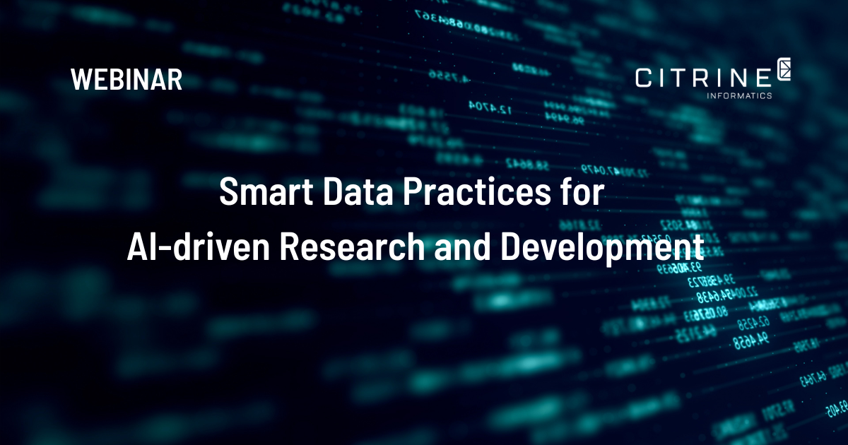 Smart Data Practices for AI-driven R&D